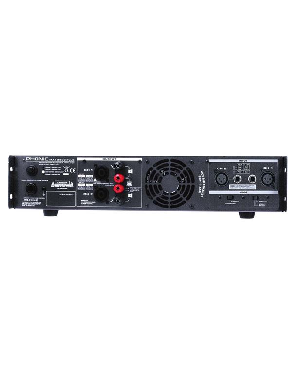 PHONIC MAX-2500 PLUS Τελικός Ενισχυτής 2x750W@4Ω
