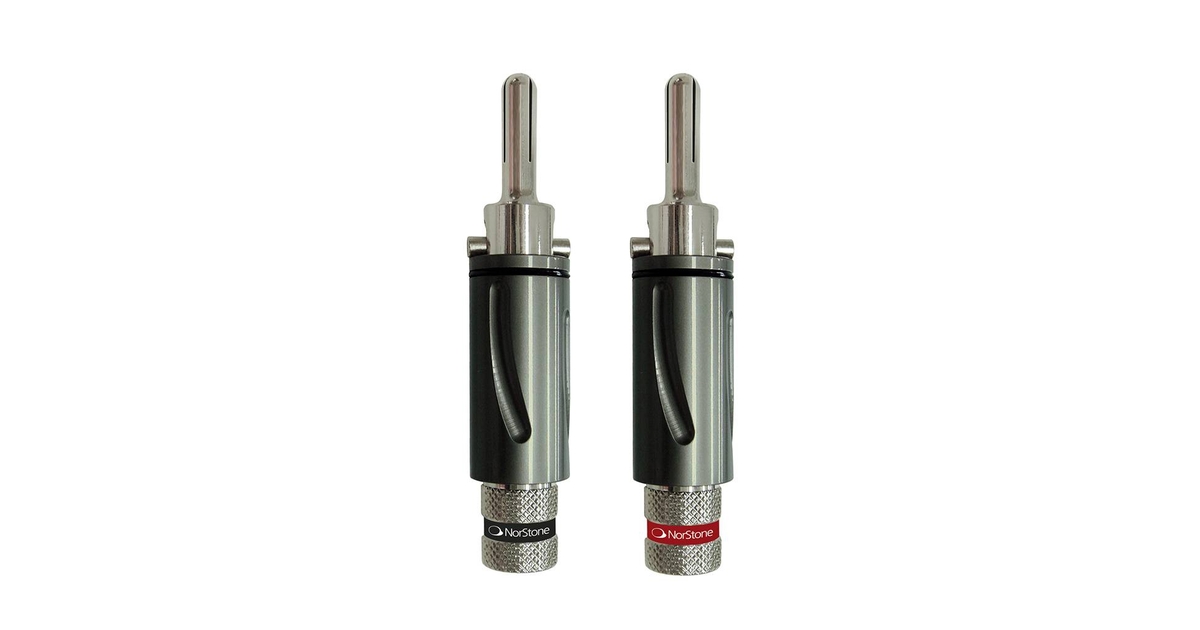 NorStone Banana Plugs Silver (set 4 τεμαχίων)