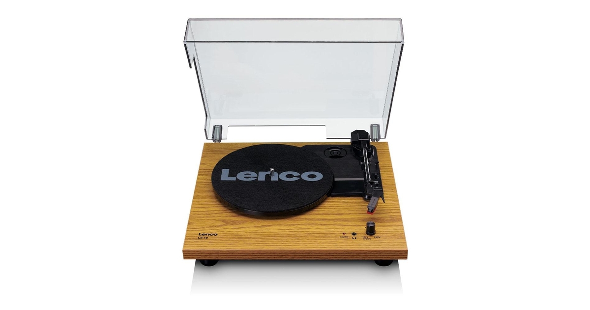 Lenco LS-10 Wood - Built-in speakers - Belt Drive - Με ενισχυτή Ηχεία