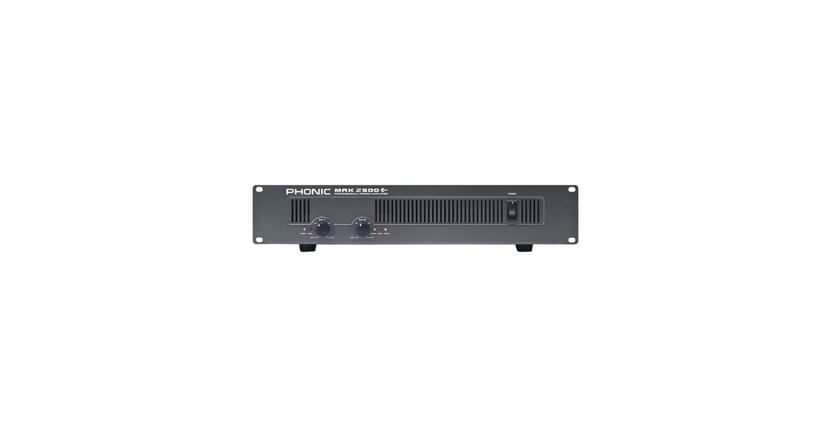 PHONIC MAX-2500 PLUS Τελικός Ενισχυτής 2x750W@4Ω